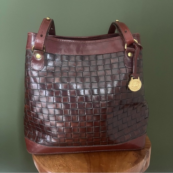 Brahmin | Bags | Brahmin Vintage Woven Leather Double Strap Bag | Poshmark